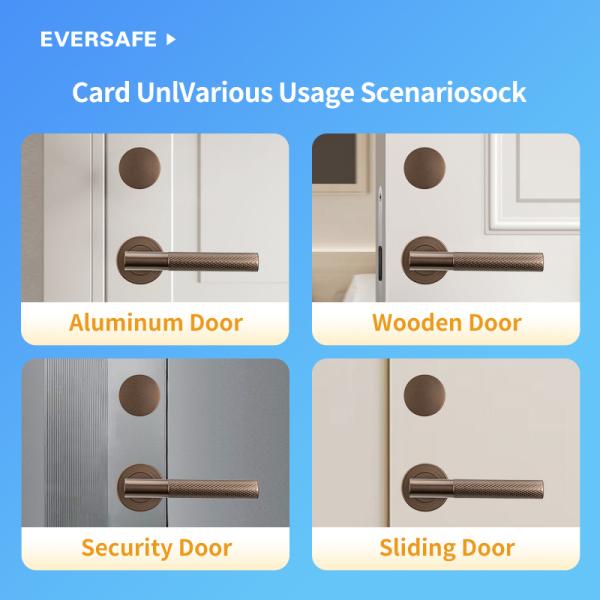 Quality Electronic Hotel Door Handle Locks Intelligent Door Lock For Hotel Room for sale