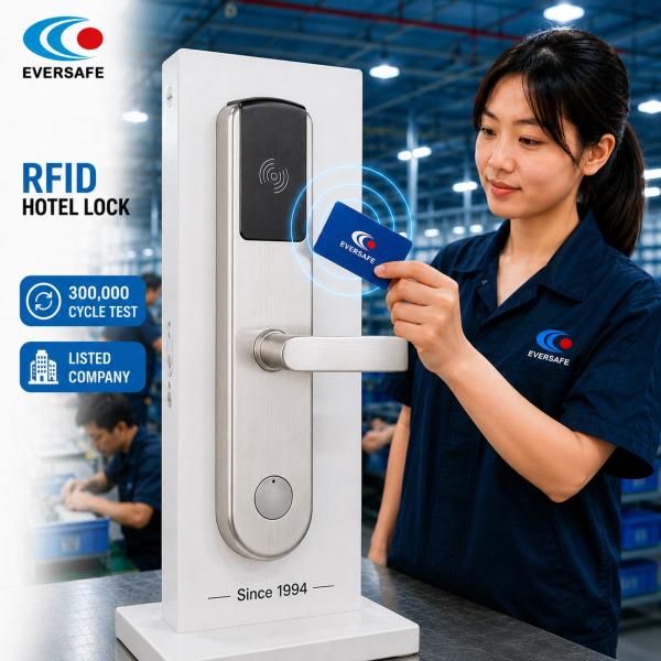 Quality Most Popular M1 Encryption Card Safety and Reliablity  Smart Hotel  RFID  Door Lock for Hotels and Apartments Hotel Card Lock for sale