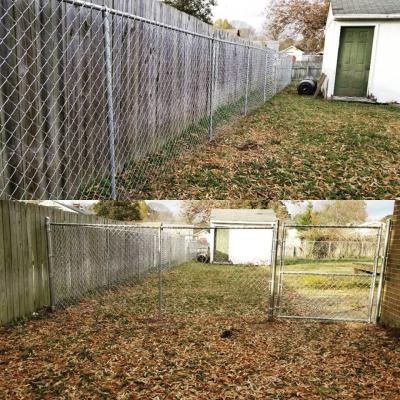 China Hot Dipped Galvanized Black Chain Link Fence Cost 1.53m*10m*65mm*65mm*2.5mm for sale