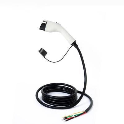 Cina cavo bianco di carico standard americano della spina 32A del cavo di 7kW EV, singolo cavo del caricatore della pistola di tipo 1 in vendita