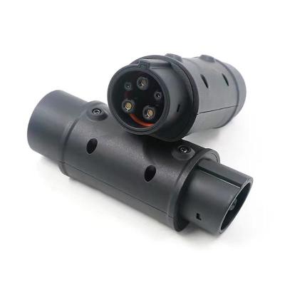 China AC 250V Type2 To Type1 EV Adapter For Electric Car Charger ,32A 22KW EV Charging Cable Conveter for sale