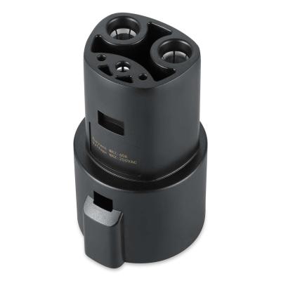 China AC Enige Fase 60A EV het Laden Schakelaars J1772 aan Tesla-Adapters voor Elektrische voertuigenladers Te koop