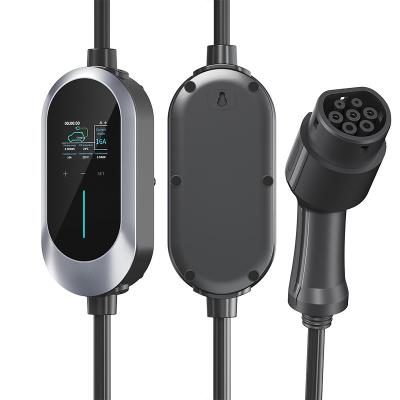 Cina caricatore dell'interno/all'aperto della casa 32A di CA EV, stazione di carico del veicolo elettrico compatibile con tipo - 2 EVs in vendita