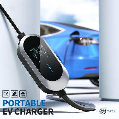 Cina tipo corrente di adeguamento 8-32A - 2 caricatore di CA EV, mucchio di carico all'aperto domestico veloce di EV in vendita