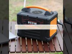 300W φορητό παραγωγής ηλεκτρικού ρεύματος σταθμών λαβών ηλιακής ενέργειας ενεργειακό σύστημα μπαταριών τράπεζας UL λι-ιονικό για την υπαίθρια στρατοπέδευση
