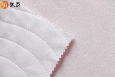China White Air Layer Fabric  Brushed Backing Quilted Breathable Core For Premium Bedding for sale