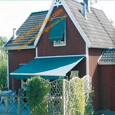 China 6x4m Patio Balcony Motorized Remote Control Automatic Large Retractable Awning for sale