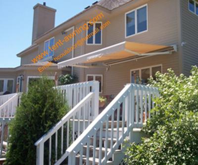 China Patio Balcony Motorized Remote Control Automatic Retractable Arm Awning for sale