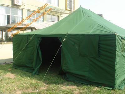 China 30 Person Galvanized Steel Army Military Camping Waterproof  Canvas Tent for sale