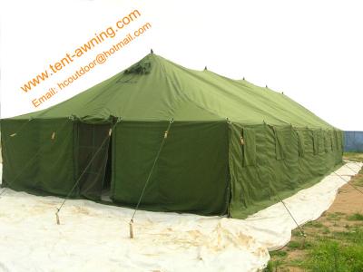 China Outdoor Pole-style Galvanized Steel Waterproof Canvas Large Military Tent for sale