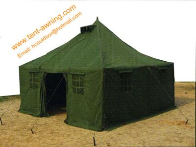 China Galvanized Steel Pole-style Waterproof Canvas Military Marquee Tent for sale