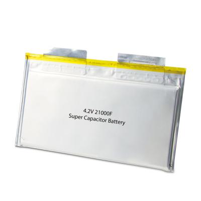 중국 ISO9000 슈퍼커패시터 셀 4.2 볼트 21000 패러드 실용적 350g 판매용