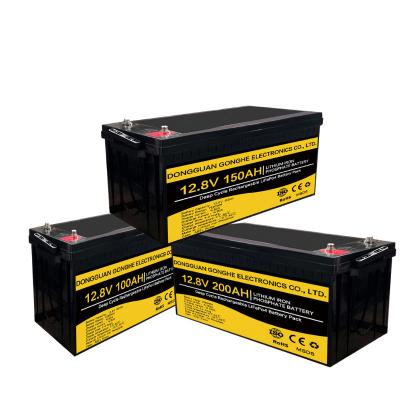 China IEC 62619 Deep Cycle Lithium Ion Battery 12.8V 100Ah For Solar System for sale