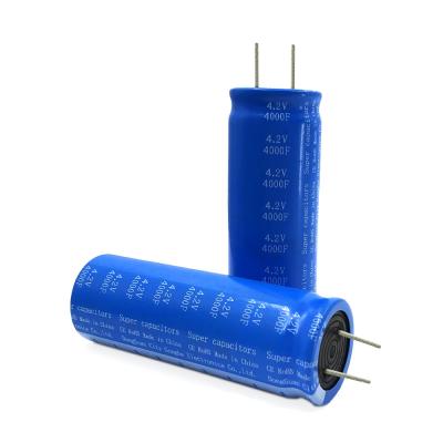 중국 4.2V 4000F Radial Super Capacitor Battery Double Electric Layer For Home Energy System 판매용