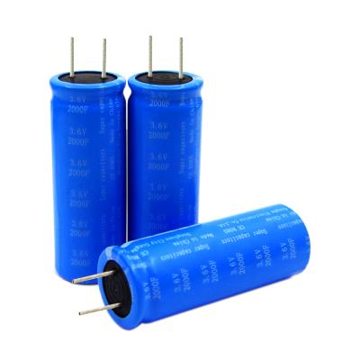 중국 Double Electric Radial Layer Farad Capacitors Battery 3.6v 2000f 판매용