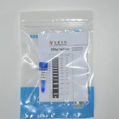 中国 高い純度の試薬20bp DNAのマーカーの梯子のゲルの電気泳動 販売のため