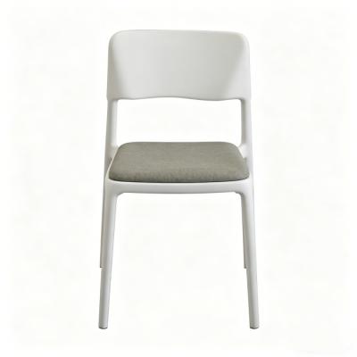 China PP Restaurant Chair And Table Stackable Fabric Upholstered Chair For Cafe Hotel for sale