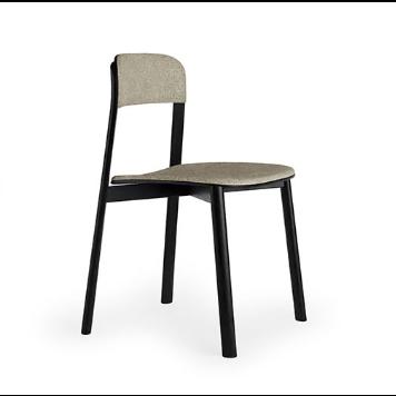 China Ash Wood Padded Restaurant Chair Upholstered Commercial Bentwood 480*545*830mm for sale