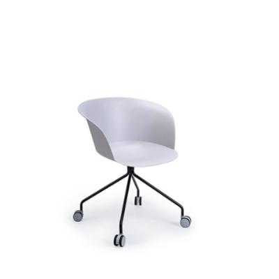 China Minimalist PP Swivel Conference Chair Fixed Non Swivel Stability With Rolling Mobility for sale