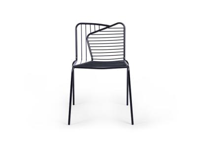 China Stackable Outdoor Wire Dining Chairs Water Resistance For Home Balconies for sale