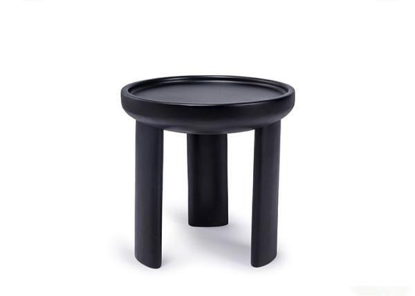 Quality Commercial Black Fiberglass Coffee Table Stylish Design For Hotel Lounge for sale