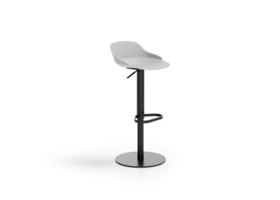 China Commercial Grey Modern Swivel Counter Stools 430 * 430mm For Coffee Shops for sale