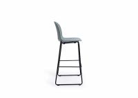 China Modern Bar Stool And Table PP Stackable Bar Stools With Metal Frame For Cafe Hotel for sale