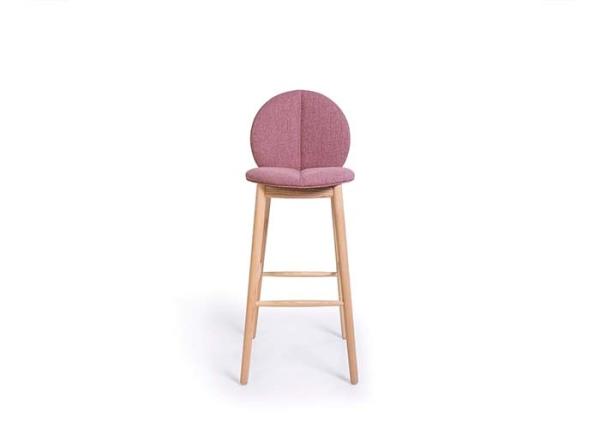 Quality Elegant Design Padded Bar Stools Solid Ash Legs For Hotel Cafe Dining for sale