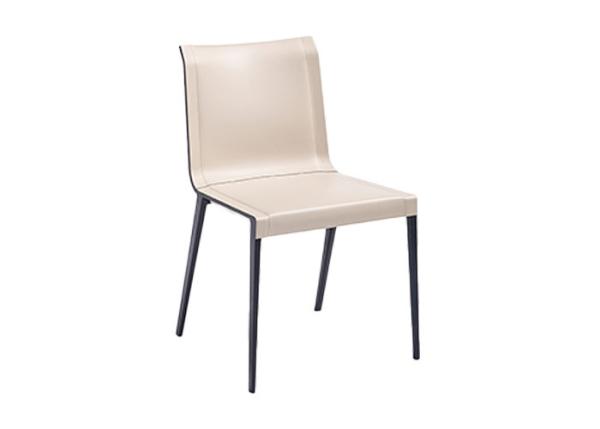 Quality Aluminum Frame Modern Restaurant Chairs Firm Microfiber Leather For Coffee Shops for sale