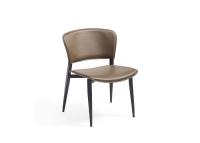Quality Microfiber Commercial Lounge Chair Brown Leather Accent Chair For Hotel Home for sale