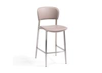 Quality Microfiber Leather Bar Stool Metal Legs 505 * 460 * 1070mm For Hotel Lounge for sale