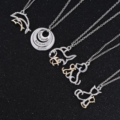 China Thin chain 925 sterling  silver vaiours animals shape design necklace for girls for sale