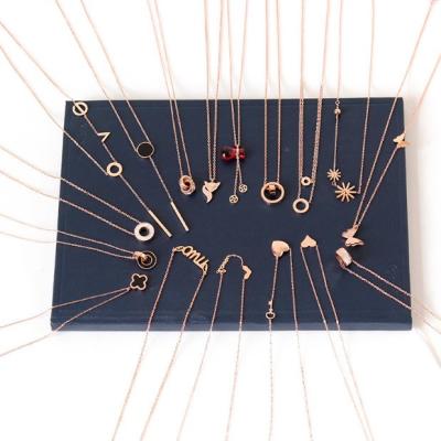 China Hot selling gold plated 925 silver necklace for girls and women for sale