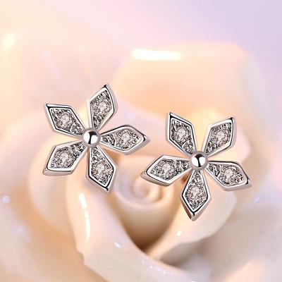 China Fine jewelry 925 sterling silver various shape small stud earrings for sale