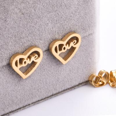 China Delicated  simple design hear/round/star shape gold plated brass stud earrings for sale