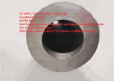 Cina La precipitazione martensitica che indurisce l'acciaio inossidabile 17-4PH, spessore della parete spesso SUS630/S17400 ha forgiato il tubo in vendita
