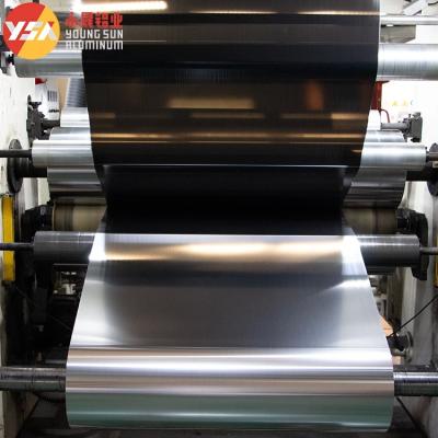 China PET Laminated Aluminum Foil Single Sliver Printing Laminated Aluminium for sale