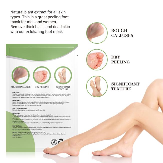 sbucciatura asciutta, maschera del piede