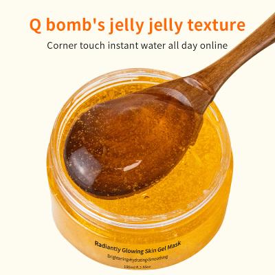 Cina radiante maschera d'ardore del gel della pelle della curcuma 100ml con glutatione acido tranexamico in vendita