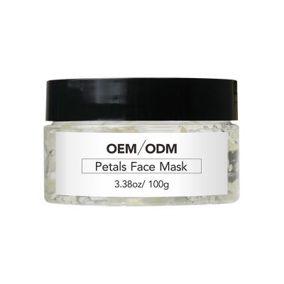 Cina Cura di pelle dell'OEM Clay Mask Natural 100ml Rose Petal Face Gel Mask in vendita