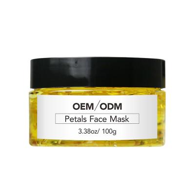 Cina Cura di pelle dell'OEM Clay Mask Natural 100ml Rose Petal Face Gel Mask in vendita