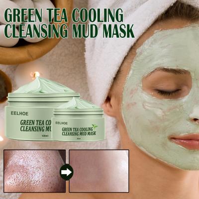 Cina Etichetta privata di Clay Mud Facial Clay Mask del tè verde organico su ordinazione in vendita