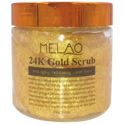Cina 250g Vegan 24k Gold Scrub Cream Moisturizing And Exfoliating Body in vendita