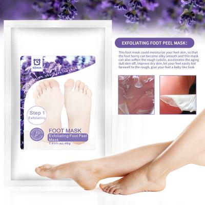 Cina Maschera esfoliante esplosiva del piede della lavanda dell'OEM messa per i calli morti 40ml della pelle in vendita