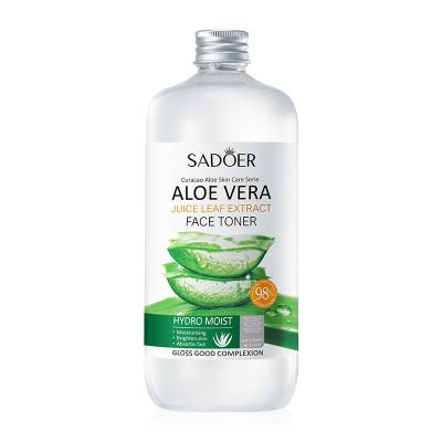 Cina 500ml Natural Aloe Vera Gel Toner Essence Face Skin Care Facial Toner in vendita