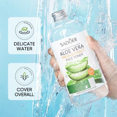 Cina 500ml Natural Aloe Vera Gel Toner Essence Face Skin Care Facial Toner in vendita