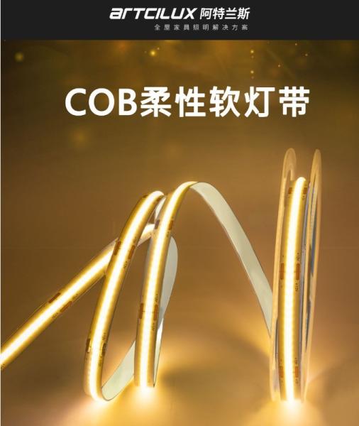 Quality Ultra Thin COB Flexible LED Strip Light Waterproof IP65 For Soft Lighting for sale