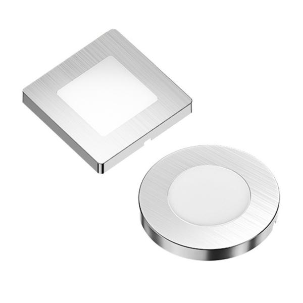 Quality Recessed / Surface Mounted LED Cabinet Spotlight Round Puck Light With Magnetic Cover for sale