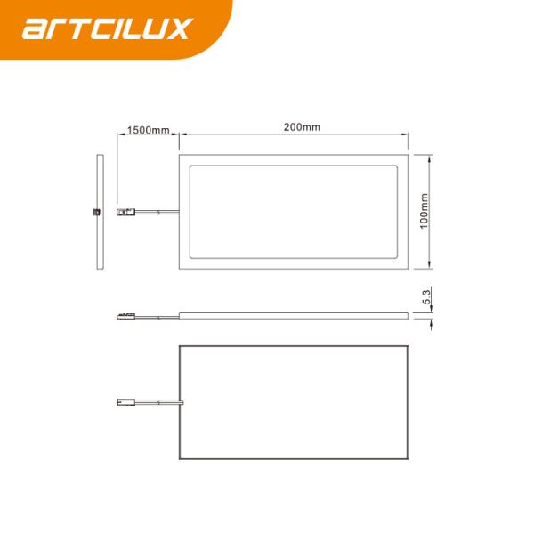 Quality 5.3mm Thin Square Under Cabinet Lights SMD4013 Surface Mounted Kitchen LED Light for sale