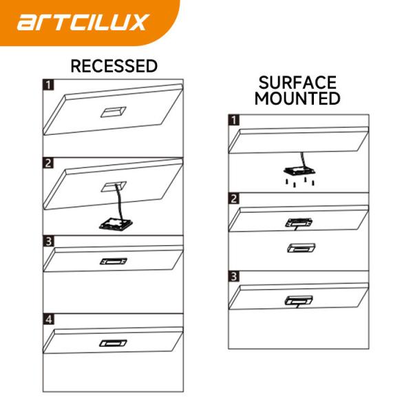 Quality Replaceable Cover Under Cabinet LED Spotlights DC12V In Bedroom / Kitchen for sale